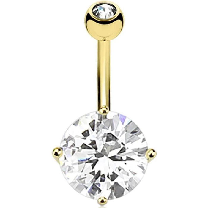 Gold Belly Button Piercing – PiercingXXL