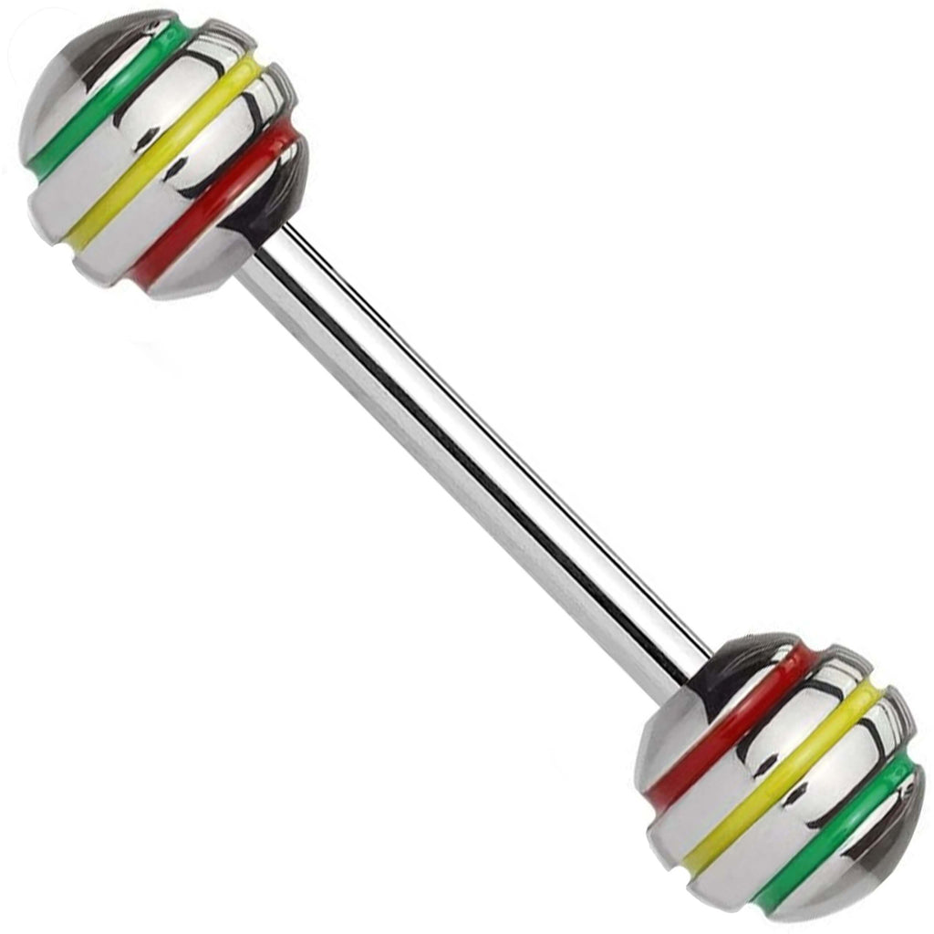 Barbell Rainbow Stripes – PiercingXXL