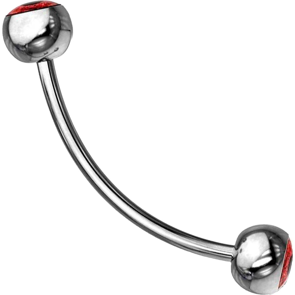 Curved Barbell EyeBall Silver – PiercingXXL