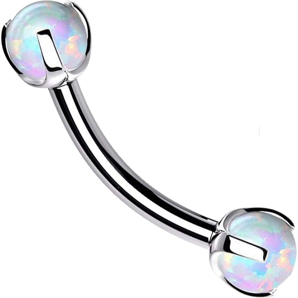 Eyebrow Piercing Ball Opal Internally Threaded – PiercingXXL