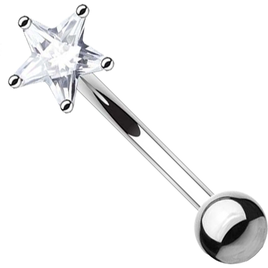 Eyebrow Piercing Star Zirconia – PiercingXXL