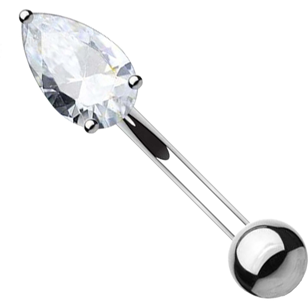 Eyebrow Piercing TearDrop Zirconia – PiercingXXL