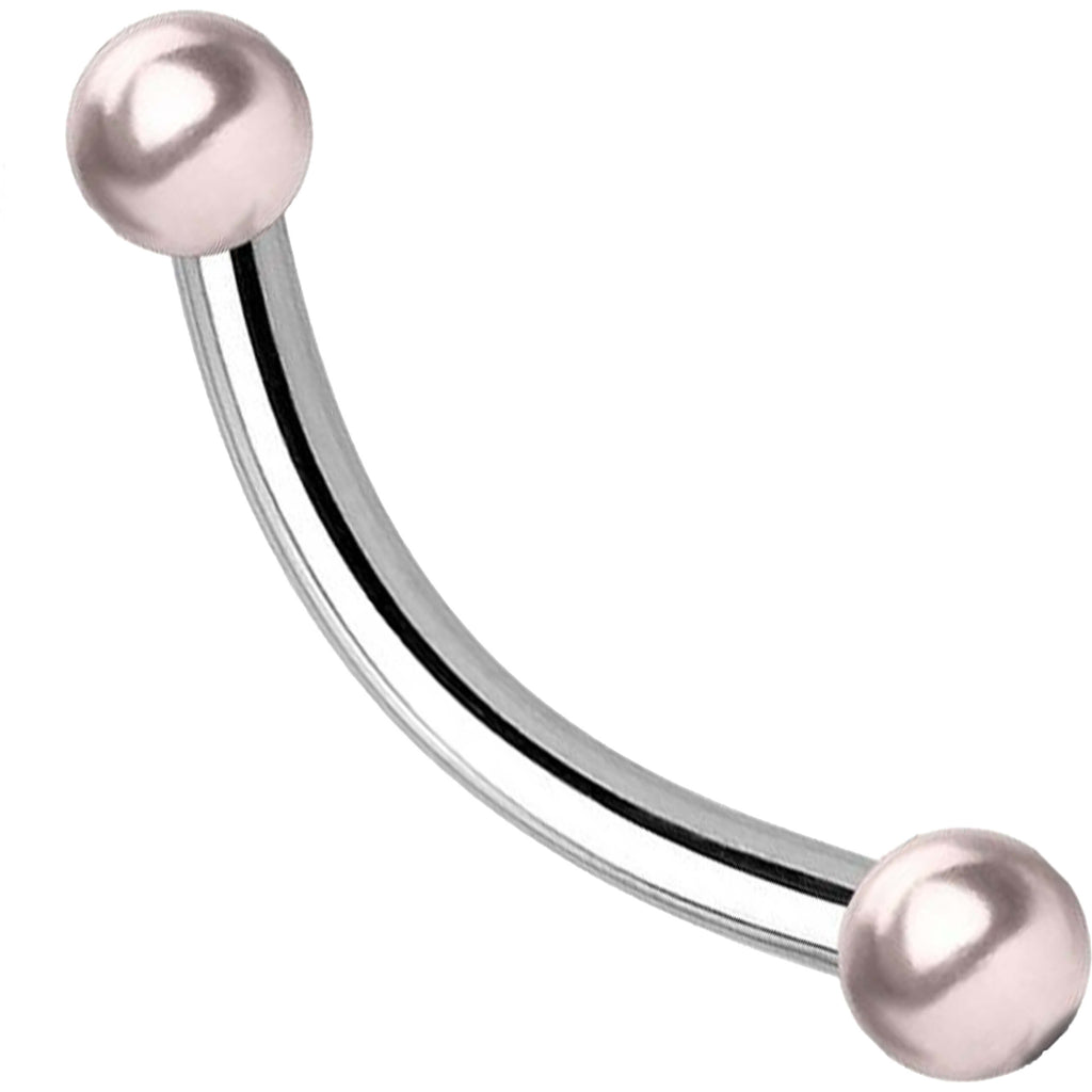 Eyebrow Piercing Pearl Coated Ball – PiercingXXL