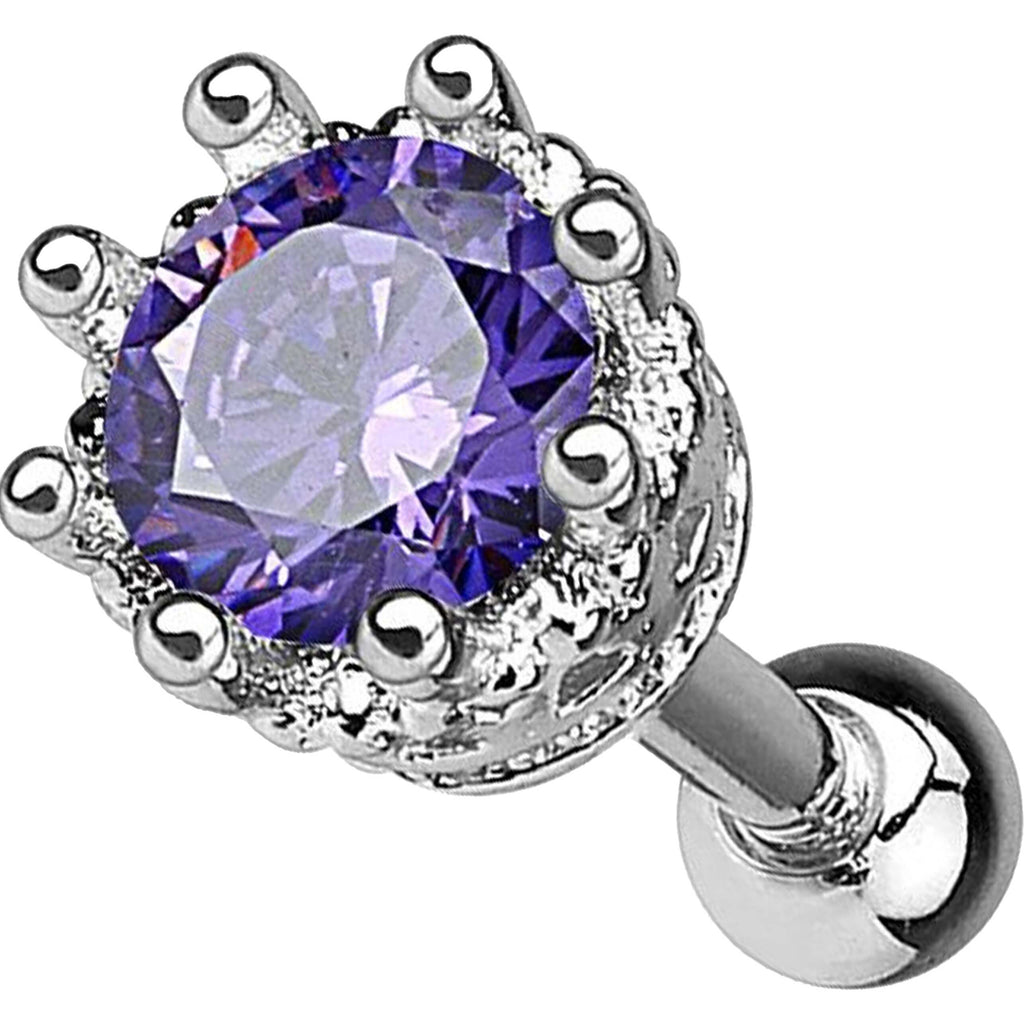 Barbell Crown Zirconia – PiercingXXL